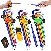 ELEAD Allen Wrench Hex Key Set: Premium 27pcs Durable Hex Key Set with Grip Handle, Long and ...