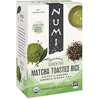 Amazon.com: Numi Tea Matcha Toasted Rice Green Tea, 18 Bags - Pack of 2 ...
