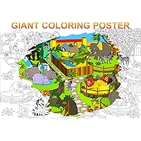 Amazon.com: ALEX Art, Large Coloring Poster - Zoo Animals Giant ...