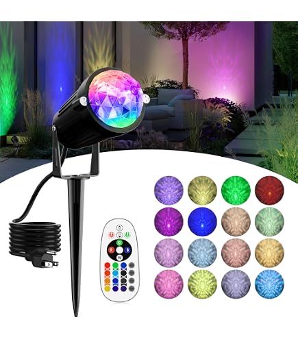 Projection Kaleidoscope Spotlight Gemmy LED Lightshow Projection