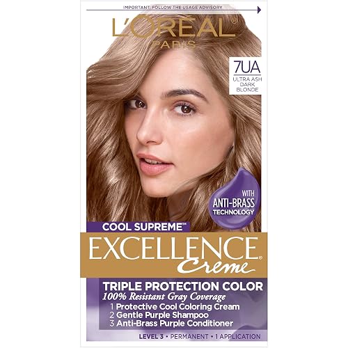 L'Oreal Paris Excellence Cool Supreme Permanent Hair Color, Ash, 100 ...