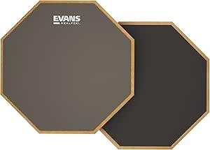 Amazon.com: Evans Realfeel 2-Sided Practice Pad, 12 Inch : Musical ...