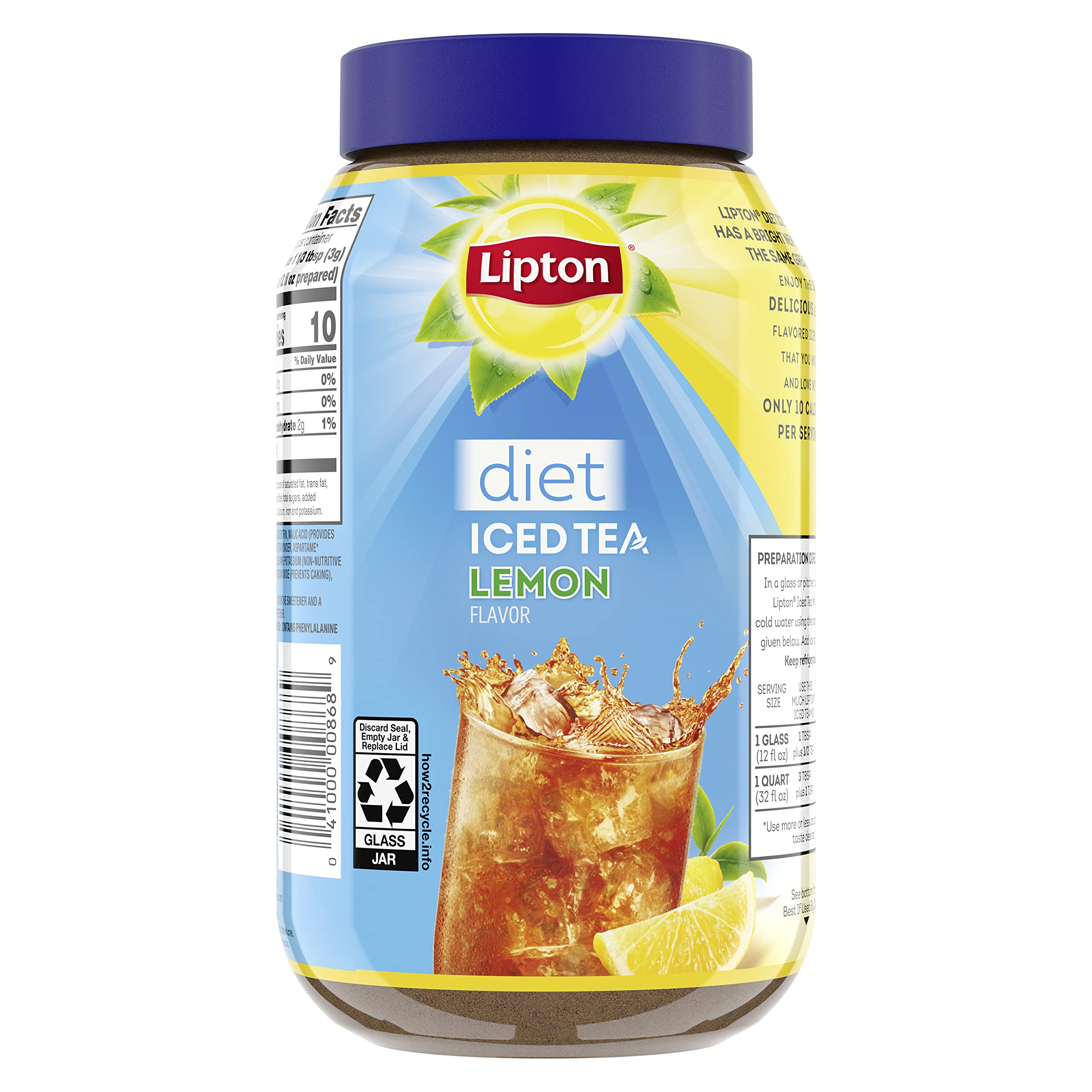 Mua Lipton Diet Lemon Iced Tea Mix – Pack of 2, 10 Quarts Each (Total ...