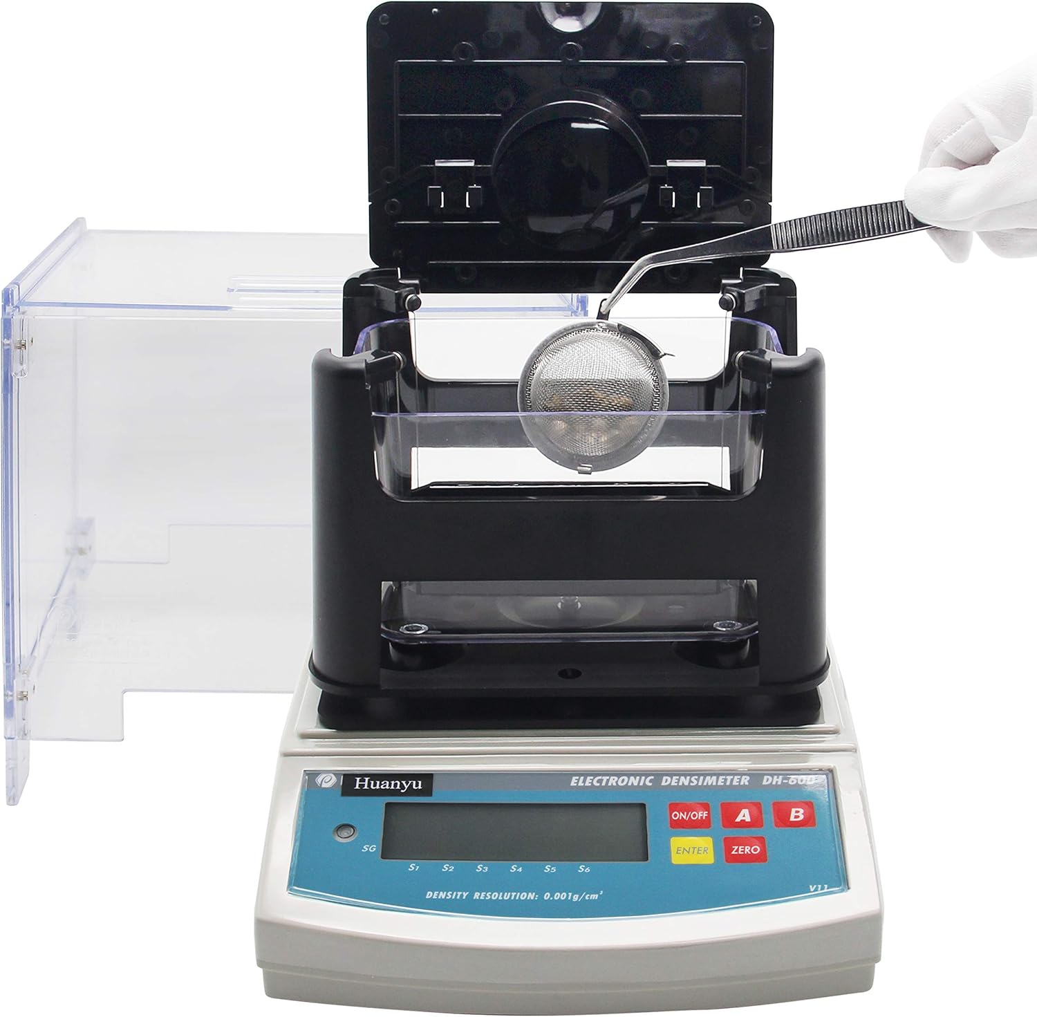 Huanyu 0.001g/cm³ Solids Density Meter Electronic Densimeter 600g ...