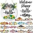Amazon.com: Burbell 20 Pcs Interchangeable Welcome Sign Valentine‘s Day ...