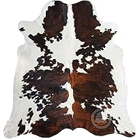 Amazon.com: Genuine Tricolor Cowhide Rug Approx. 6 x 6-7 ft. 180 x 210 ...
