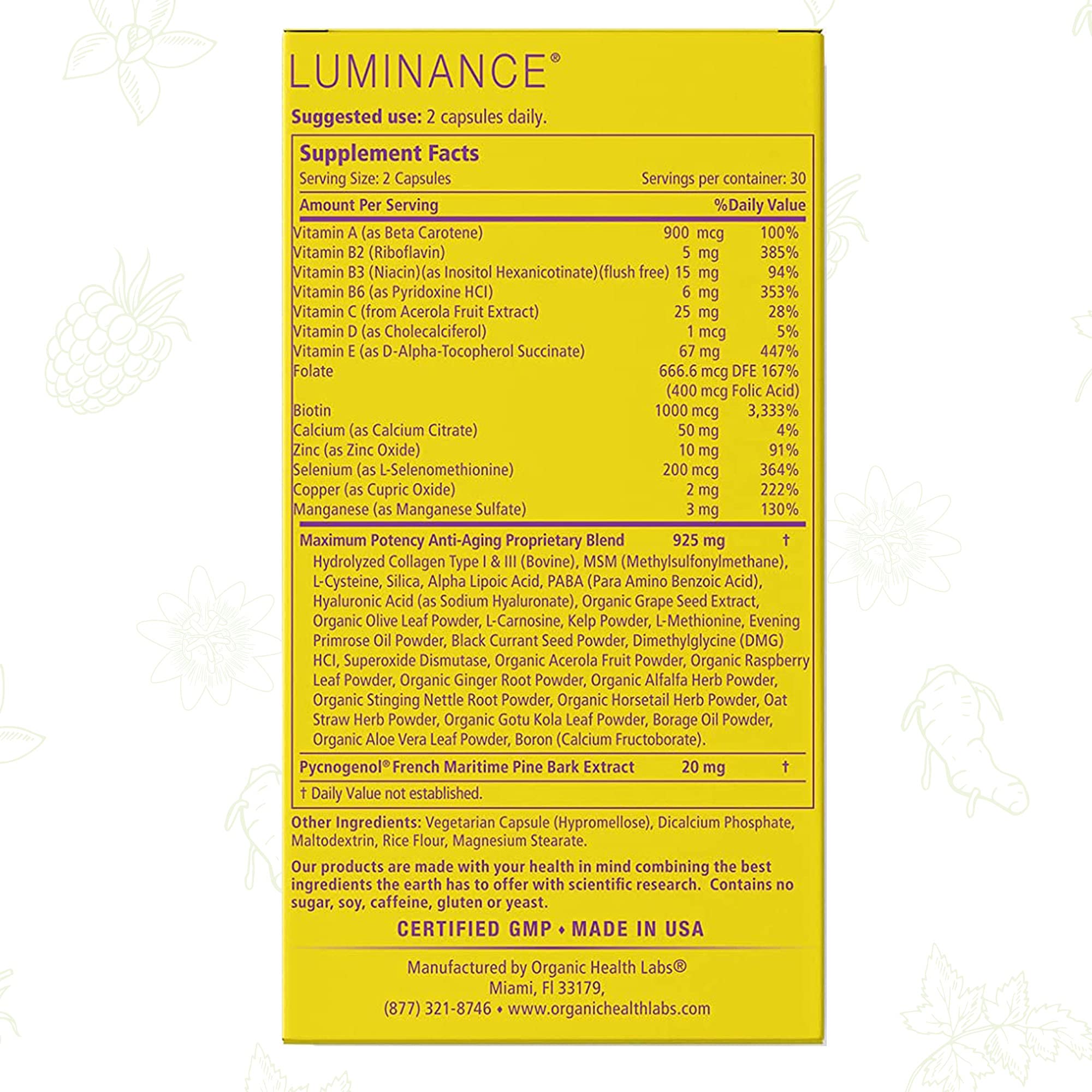 Mua Organic Health Labs Organic Health Labs Luminance Multivitamin ...