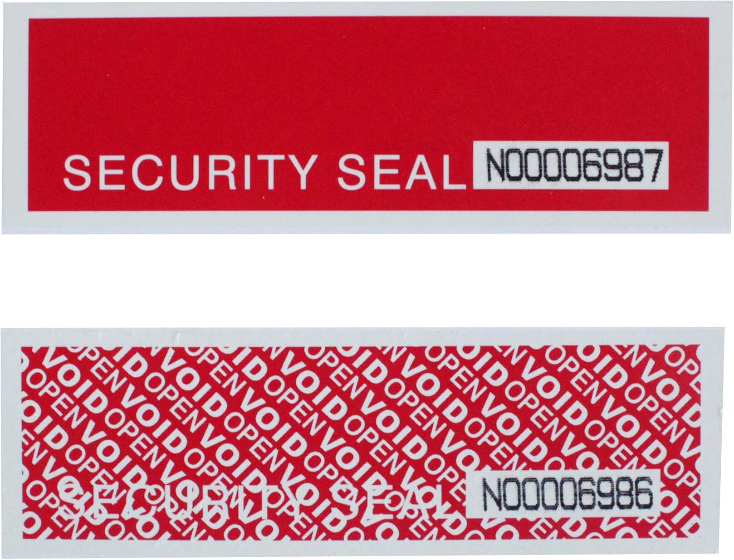 1 Roll Precut Serial Numbered Tamper Evident Security Packaging Tape (2 ...