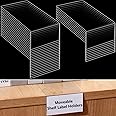 Amazon.com : Containlol 100 Pieces Moveable Shelf Label Holders Clear ...