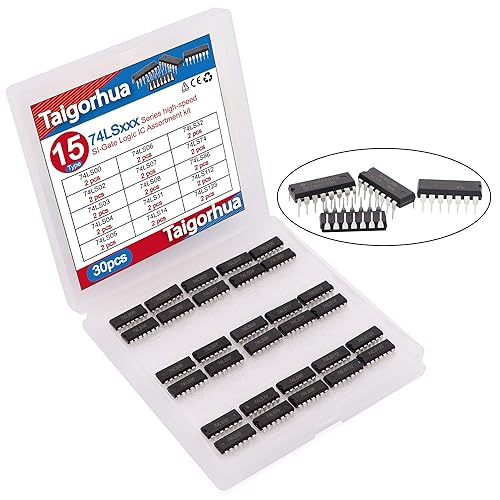 15 Types 74LSxxx Series Logic IC Assortment Kit, High-Speed Si-Gate,TTL ...