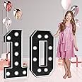 Amazon.com: Marquee Numbers Black 10th-Birthday Decorations: Large 3ft ...