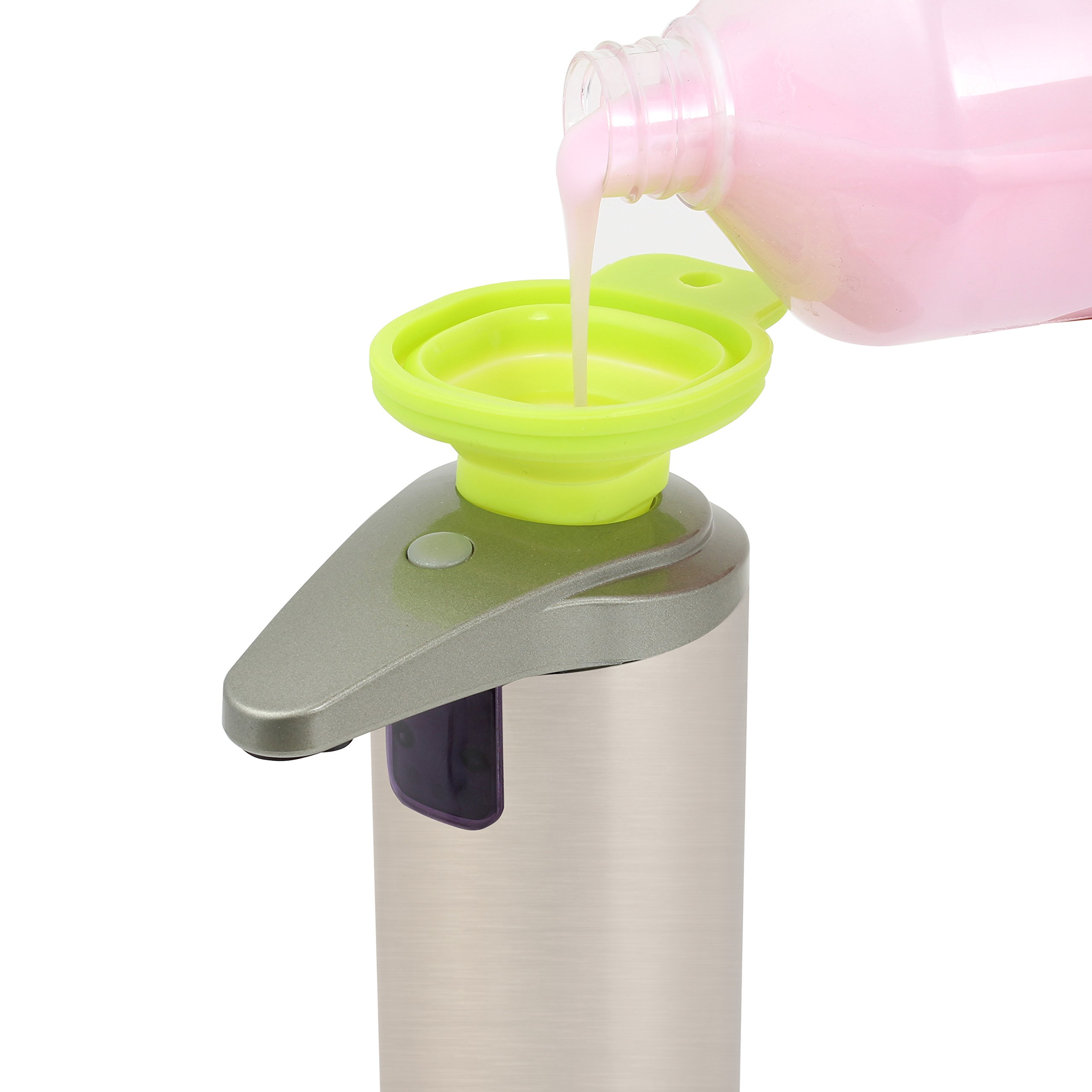 Mr. Soapz Premium Automatic Touchless Soap Dispenser-Modern Stainless ...