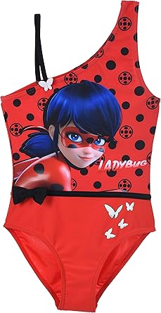 Miraculous Ladybug Girls' Swimsuit: Amazon.co.uk: Clothing