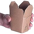 Amazon.com: 100% Recyclable 8oz Brown Chinese Take Out Boxes 50pk ...