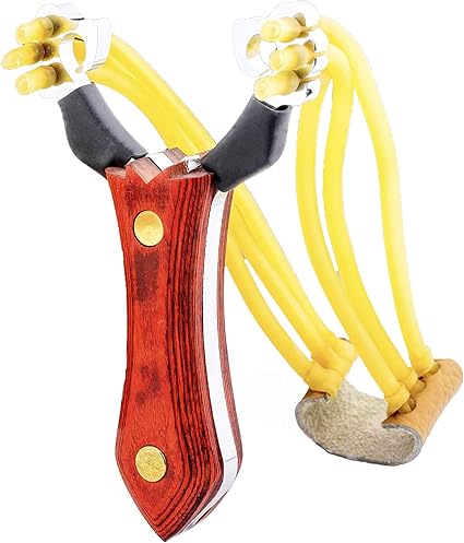 Precise hand catapult from steel, sports hand catapult with wooden ...