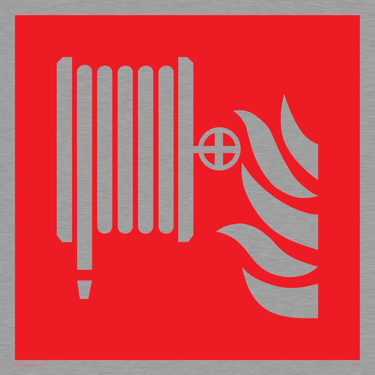 Viking Signs FV647-S20-MS Fire Hose Reel and Flames Symbol Sign, Marine ...