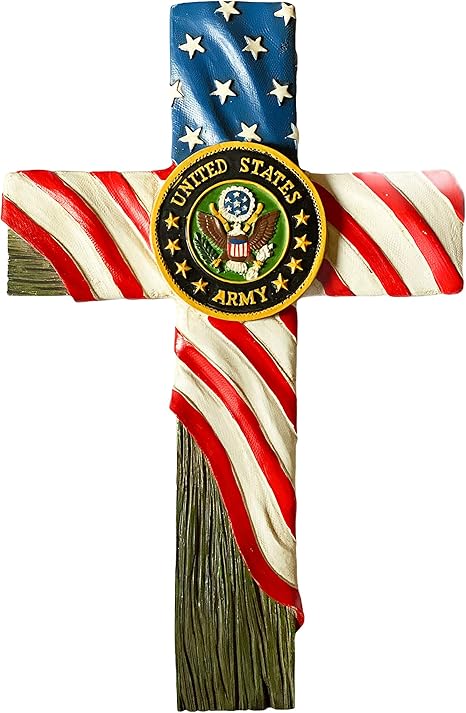 Urbalabs Nutrition US United States Army Wall Hanging Decor Cross US ...