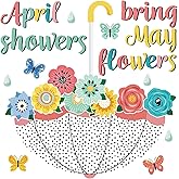 Amazon.com : Gueevin April Showers Bring May Flowers Decorations Spring ...