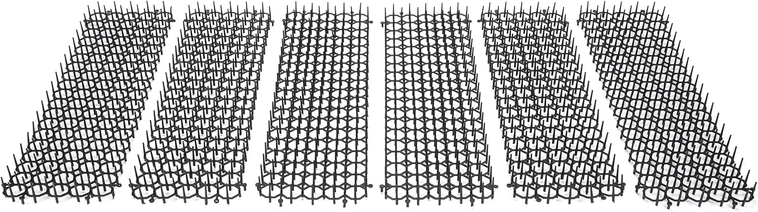 Katai 6 Pack Anti-Cat Pest Prickle Strips. Humane Plastic Spikes ...