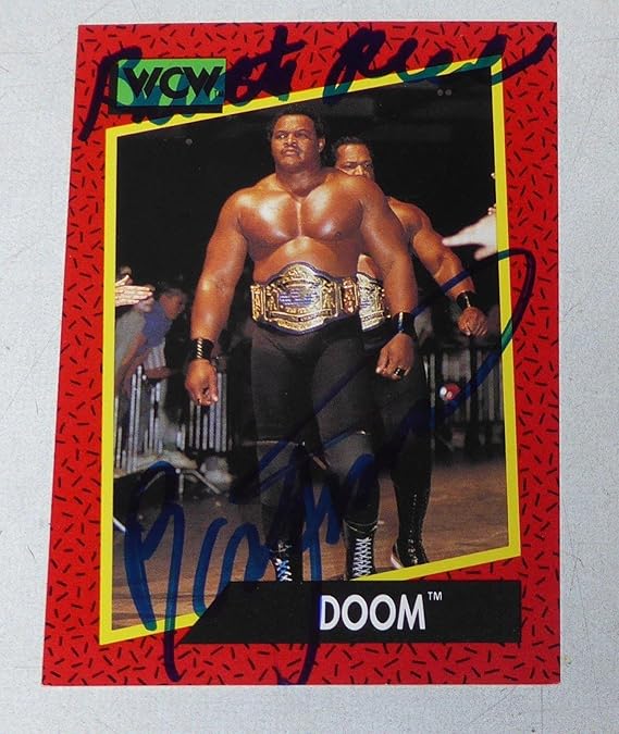 Ron Simmons & Butch Reed Signed 1991 Impel WCW Doom Card #139 WWE Team ...
