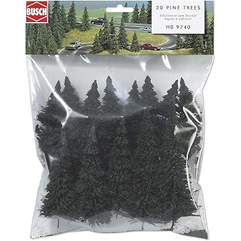 Amazon.com: Busch 6572 Pine Tree Set 36cm 60/N Scale Scenery Kit: Toys ...