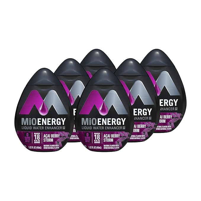 MIO Energy Liquid Enhancer Acai Berry Storm 1.62 Ounce (PACK - 6 ...