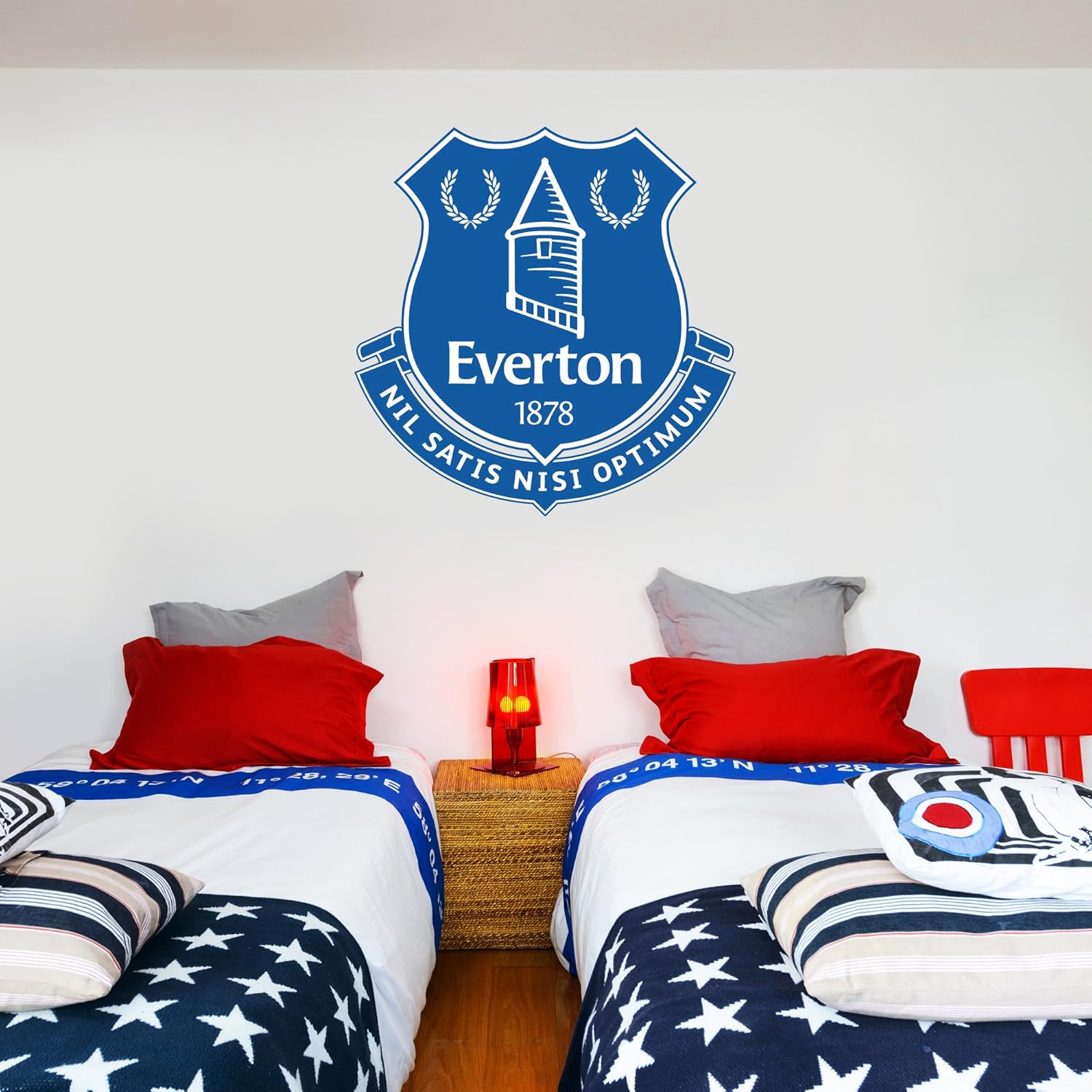 Beautiful Game Everton Football Club Official Crest Wall Mural Sticker ...