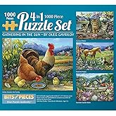 Amazon.com: Bits and Pieces - Multipack of Four (4) 4-in-1 1000 Piece ...