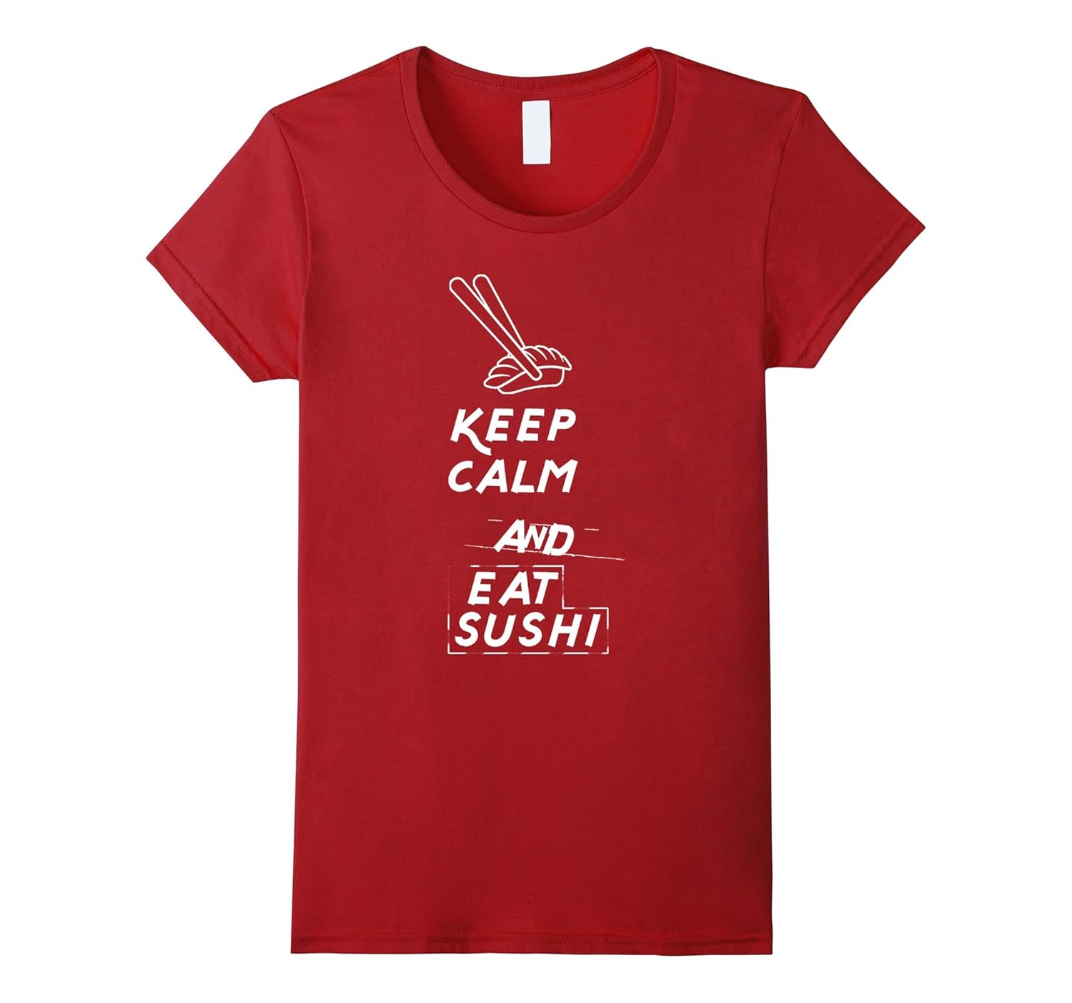 Sushi T-shirt – Keep calm and eat Sushi-4LVS – 4loveshirt