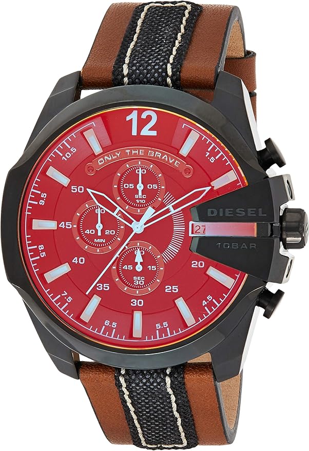 Diesel Herren Chronograph Quarz Uhr mit Verschiedene Materialien ...
