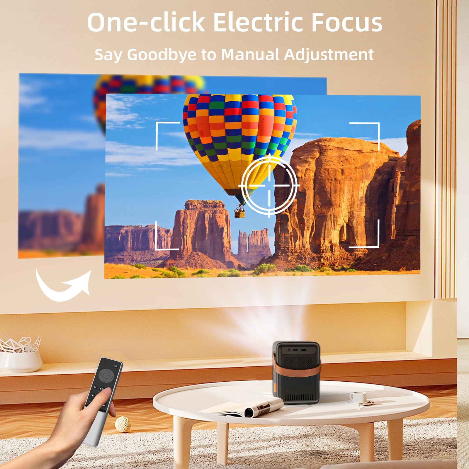 Mua [Electric Focus] 5G WiFi Projector with Bluetooth, FunFlix G1 Mini ...