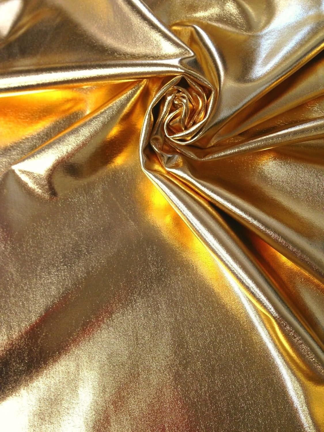 Amazon.com: Metallic Shiny All Over Foil Stretch Polyester Spandex ...