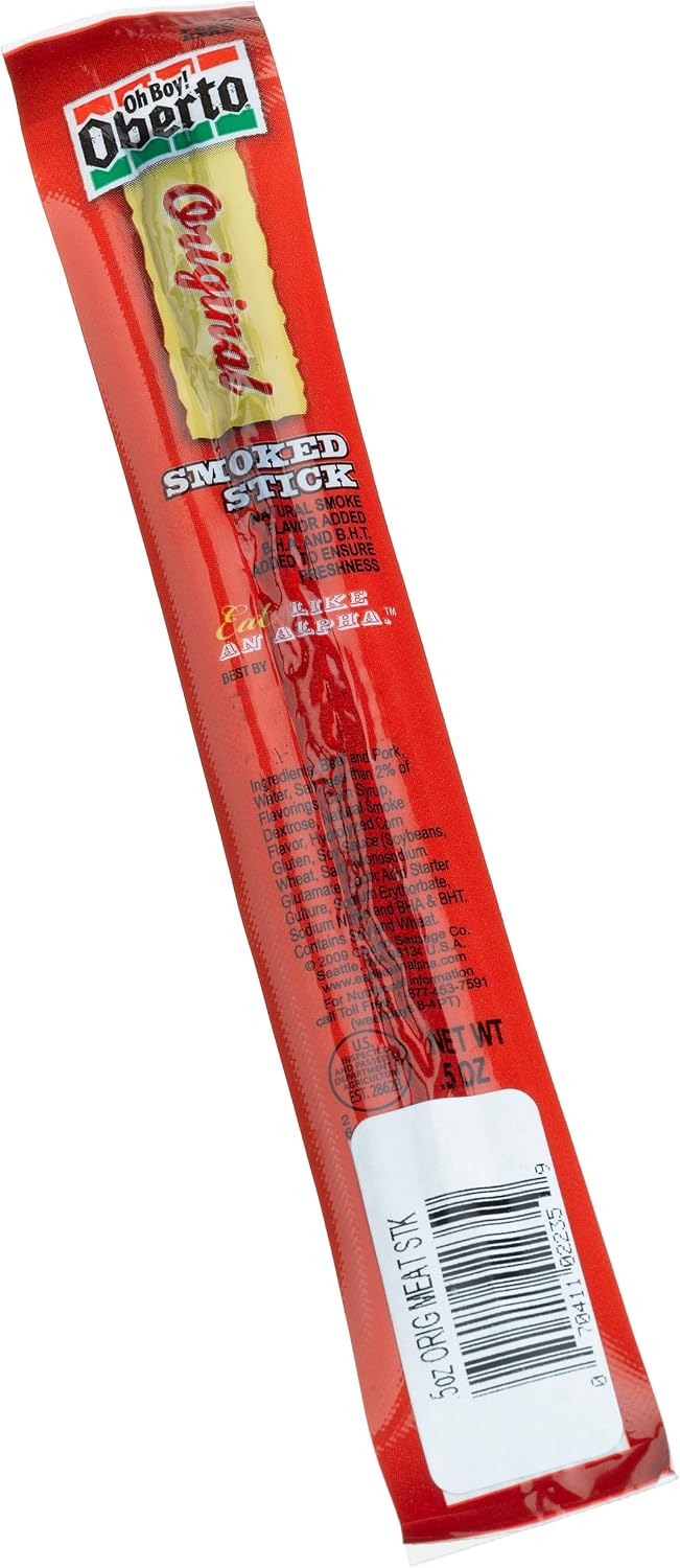 Amazon.com: Oh Boy! Oberto Original Smoked Sticks, 0.5-Ounce Packages ...