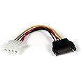 Amazon.com: StarTech.com 6in SATA to LP4 Power Cable Adapter - F/M ...