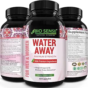 Amazon.com: Natural Diuretic Water Away Pills Vitamin B6 Potassium ...