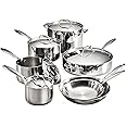 Amazon.com: Tramontina 80116/249DS Gourmet Stainless Steel Induction-Ready Tri-Ply Clad 12-Piece ...