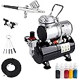 Amazon.com: Timbertech Airbrush Kit With Compressor AS-186K With ...