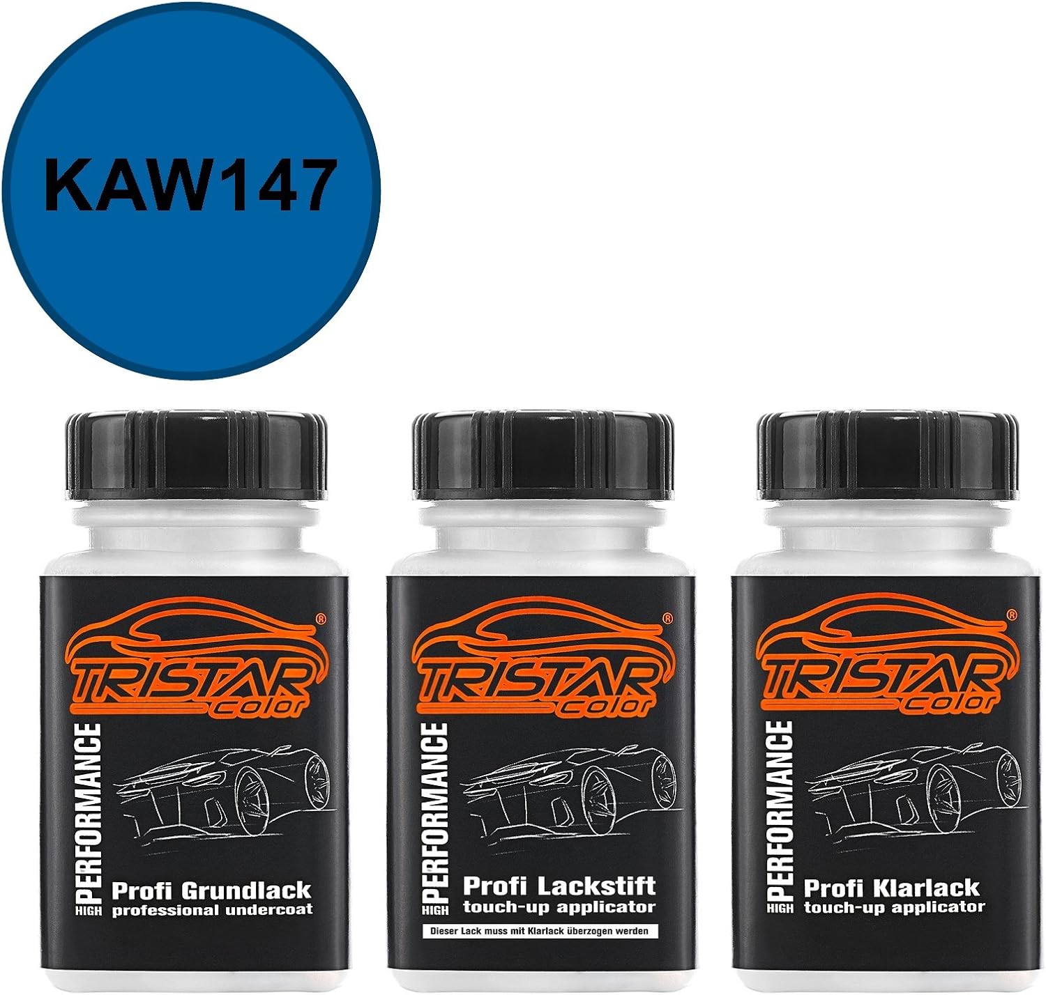 TRISTARcolor Motorradlack Lackstift Set für Kawasaki KAW147 Candy ...