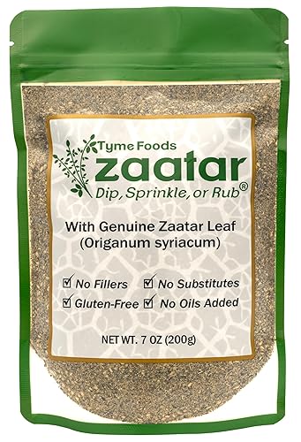 Zaatar by Tyme Foods – Zaatar Seasoning with Genuine Hyssop Herb/Zaatar ...