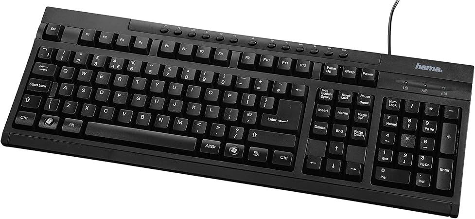Hama | MultiMedia Keyboard | Black: Amazon.co.uk: Computers & Accessories