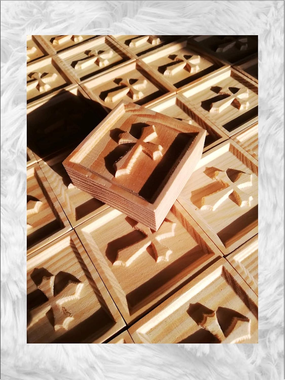 Amazon.com: Cross Plinth Blocks/Rosettes: Handmade