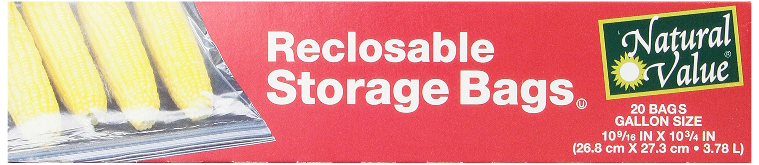 Amazon.com: Natural Value Reclosable Sandwich Bags, 50 Bags: Health ...