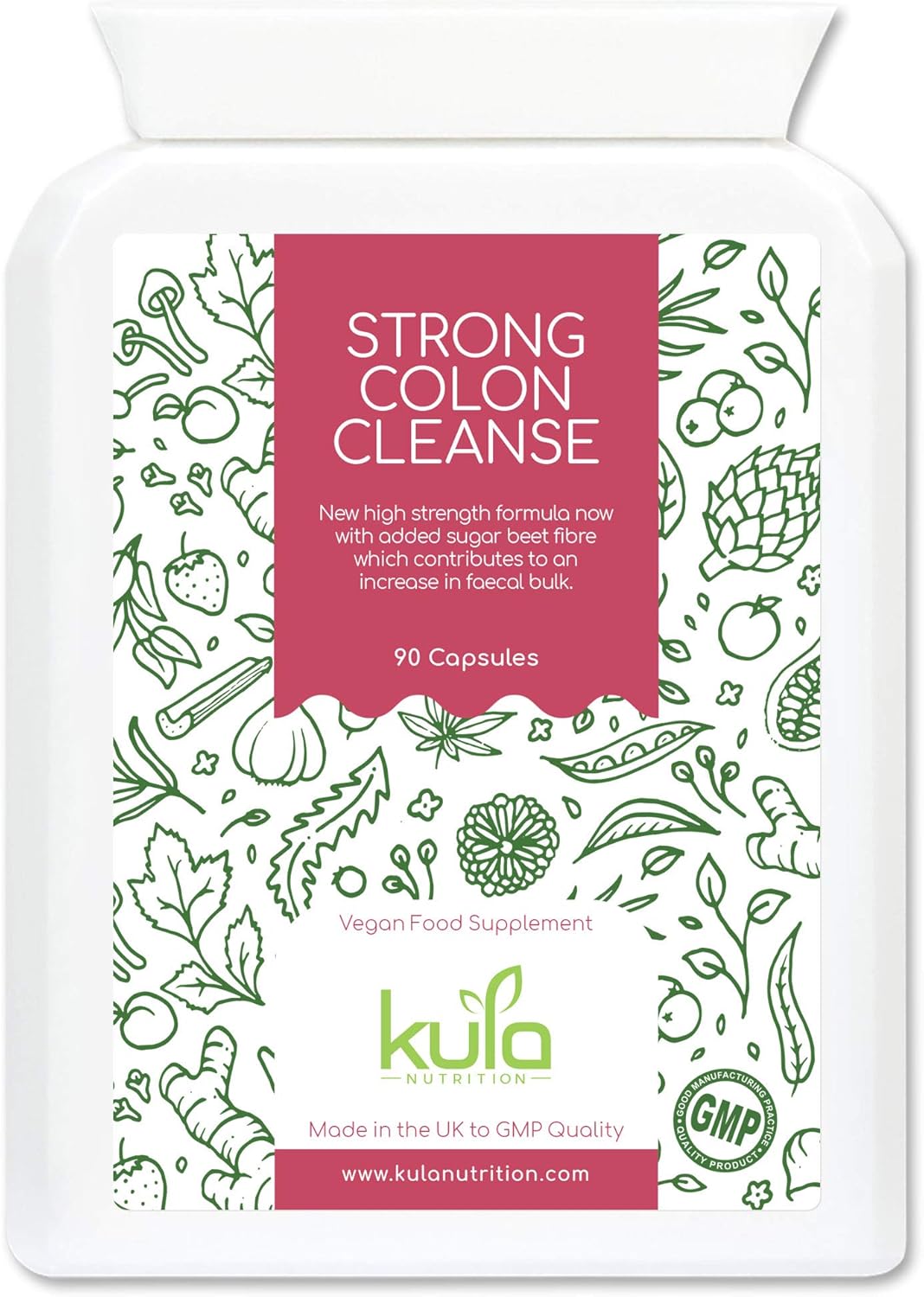 Strong Colon Cleanse Detox – 90 Vegan Capsules – High Strength Herbal ...