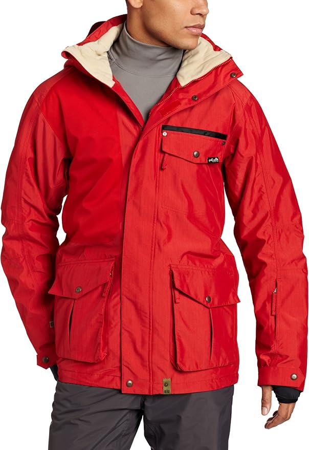 Amazon.com: Planet Earth Men's Gabriel Insulated Jacket, Dark Red ...