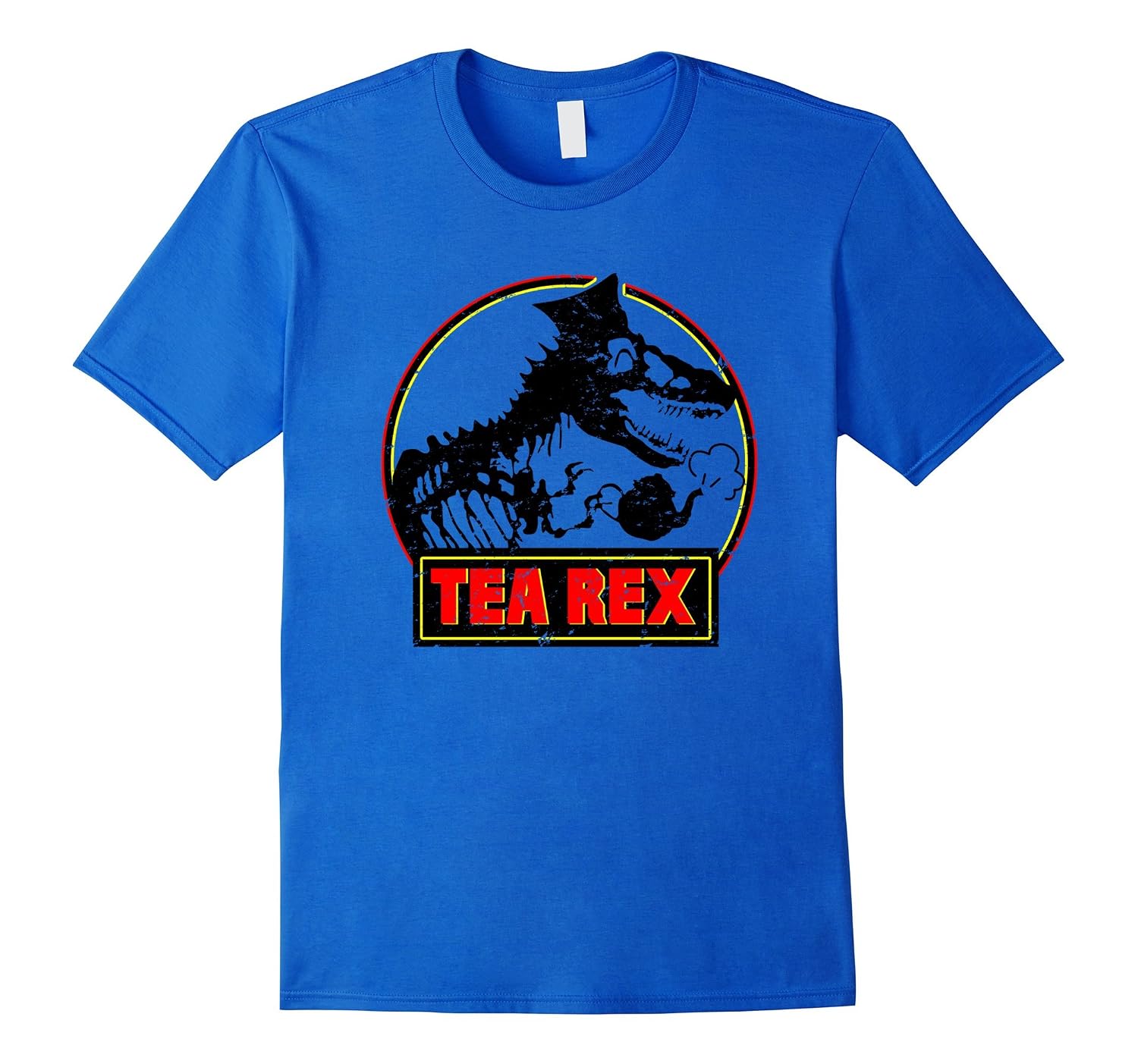 Tea Rex Funny T-Rex Dinosaur Skeleton Drinking Tea T-Shirt-Art – Artvinatee