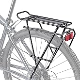 Amazon.com : CXWXC Rear Bike Rack with Basket - Bike Cargo Rack for ...