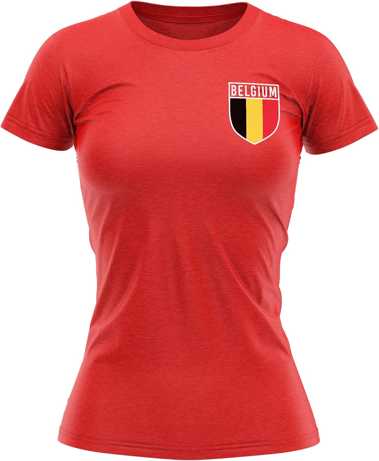 Belgium Shirt Womens - Retro Belgium Flag Badge T Shirt - Football ...