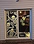 Amazon.com: Skeleton Door Cover - Halloween Wall Decoration : Patio ...