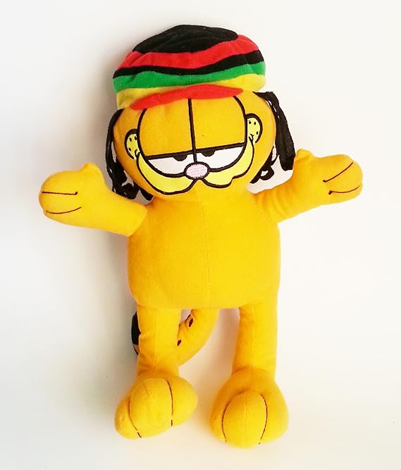 Amazon.com: Garfield Jamaican Rasta 12'' Plush: Toys & Games