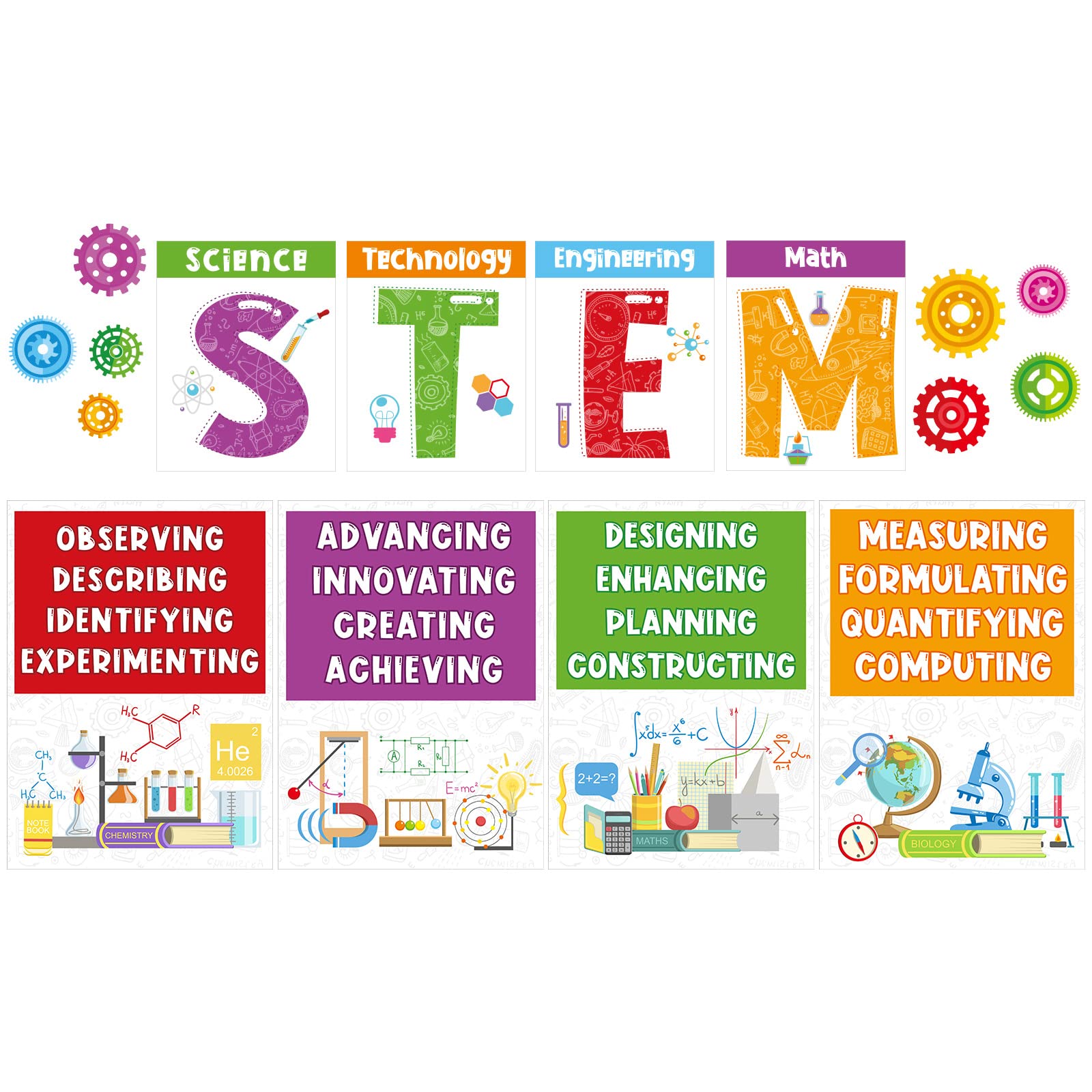 Mua 40 Pcs Stem Scientist Bulletin Board Set Stem Classroom Decorations ...